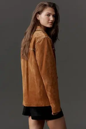 Blanknyc Real Suede Studded Jacket