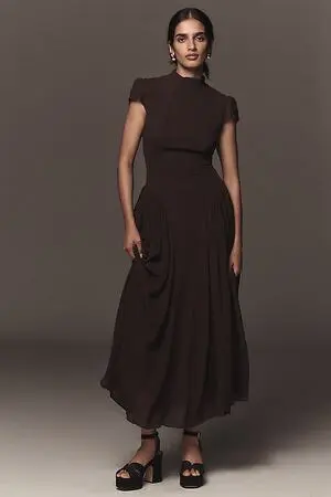 REFORMATION Maven Midi Dress - Mole