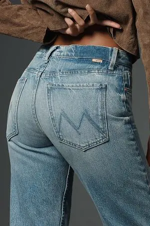 MOTHER Newbie Ankle High-rise Straight Jeans