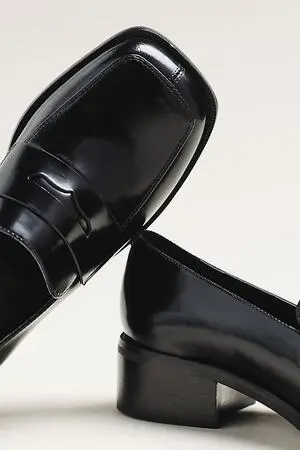 Maeve Square-toe Loafer Heels