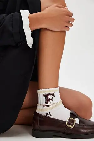 FORE ALL Varsity Crew Socks - Angora Heel
