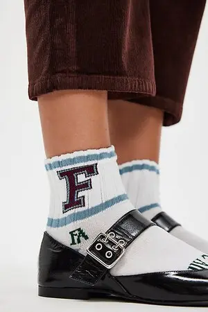 FORE ALL Varsity Crew Socks - Blue Heel