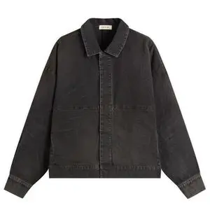 Fear Of God Canvas Utility Shirt Jacket - Washed Black