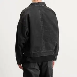 Fear Of God Canvas Utility Shirt Jacket - Washed Black