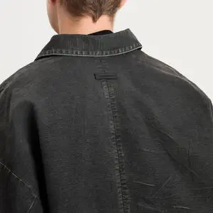 Fear Of God Canvas Utility Shirt Jacket - Washed Black