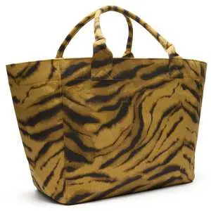 GANNI Xxl Tiger Print Shopper