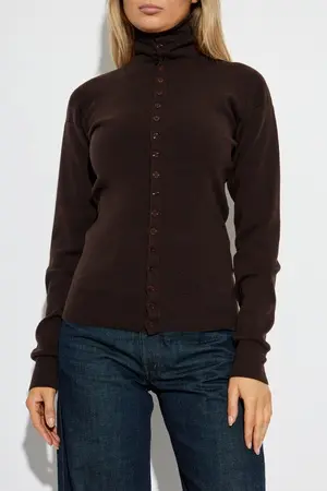 LEMAIRE Cardigan With Stand-up Collar