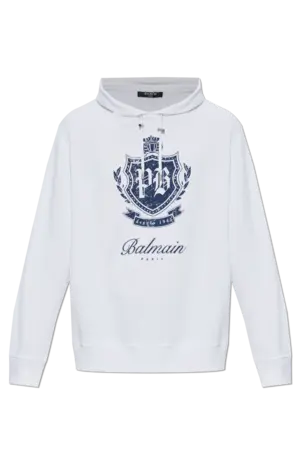 Balmain Logo Crest Hoodie