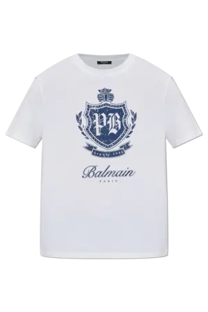 Balmain T-shirt With Printed Logo
