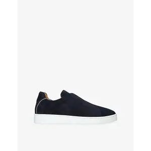 AURELIEN Aur3 Suede Trainers - Navy