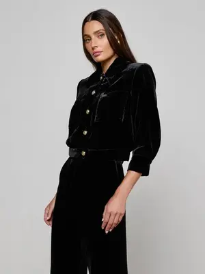 L'Agence Jia Velvet Jacket