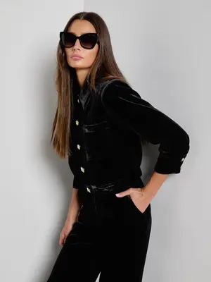 L'Agence Jia Velvet Jacket
