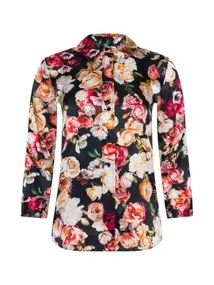 L'Agence Dani Silk Floral Blouse