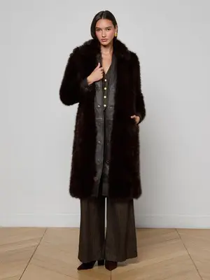L'agence Faux Fur Coats For Women