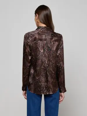 L'Agence Tyler Printed Silk Blouse