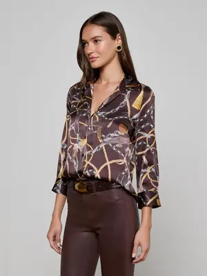 L'Agence Dani Silk Blouse