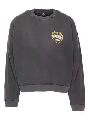 REPRESENT Angel Border Graphic Sweatshirt - Black