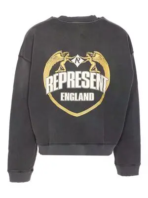 REPRESENT Angel Border Graphic Sweatshirt - Black