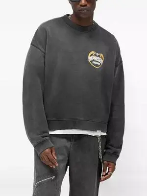 REPRESENT Angel Border Graphic Sweatshirt - Black