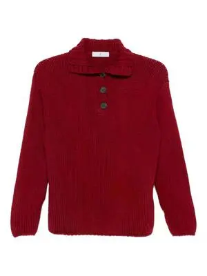 WHYCI Button-down Collared Sweater