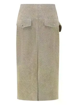 OUDE WAAG Belted Midi Skirt