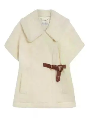 Max Mara Belted Sleeveless Cape