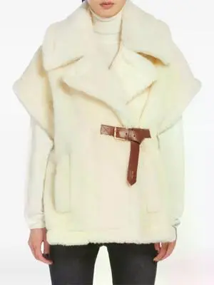 Max Mara Belted Sleeveless Cape