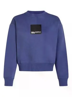 Karl Lagerfeld Box Logo Sweatshirt - Blue