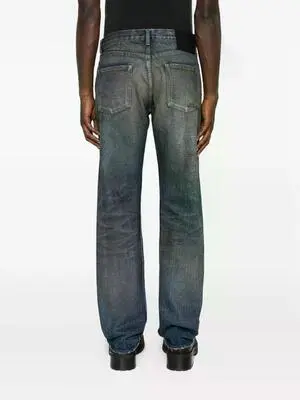 Rick Owens Distressed Straight-leg Jeans - Blue