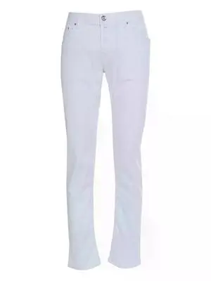 Jacob Cohen Five-pocket Straight Leg Jeans - White