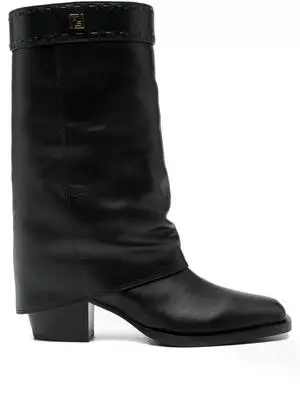 Fendi Leather Ankle Boots