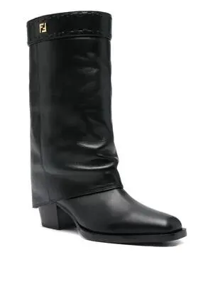 Fendi Leather Ankle Boots
