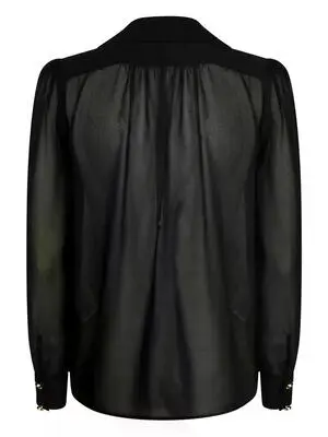 Elisabetta Franchi Georgette Buttoned Collared Shirt