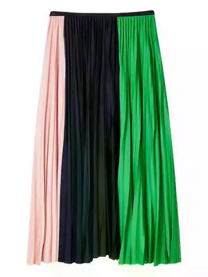 Paul Smith Pleated Panel Midi Skirt