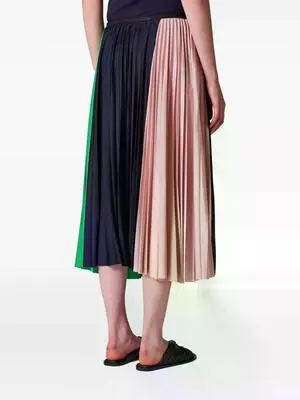 Paul Smith Pleated Panel Midi Skirt