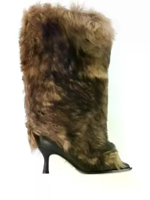 UGG X Ambush Fur Heeled Boots - Brown