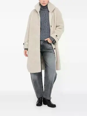 Liu Jo Teddy-texture Classic-collar Coat