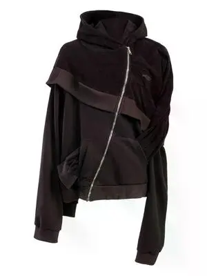 Natasha Zinko Draped Zip-front Hoodie