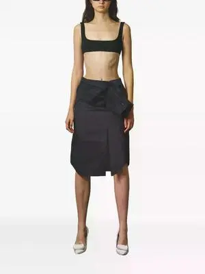 PUSHBUTTON Draped Skirt