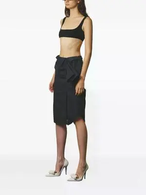 PUSHBUTTON Draped Skirt