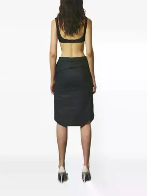 PUSHBUTTON Draped Skirt