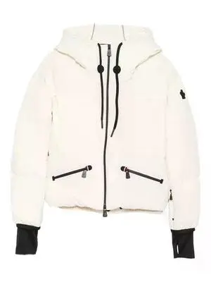 Moncler Hooded Zip-up Jacket - Neutrals