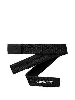 Carhartt Work In Progress Logo-print Webbing Belt - Black
