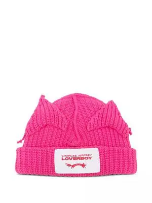 CHARLES JEFFREY LOVERBOY Ears Beanie - Pink