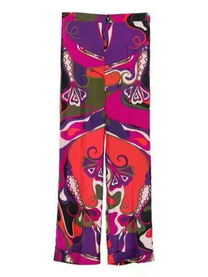 Emilio Pucci Orchidee-print Pajama Trousers