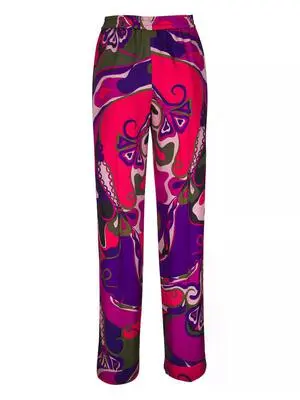 Emilio Pucci Orchidee-print Pajama Trousers