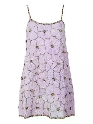 La DoubleJ Sequin-embellished Mini Dress