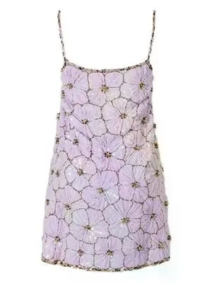 La DoubleJ Sequin-embellished Mini Dress