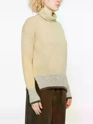 WHYCI Panelled Roll-neck Sweater