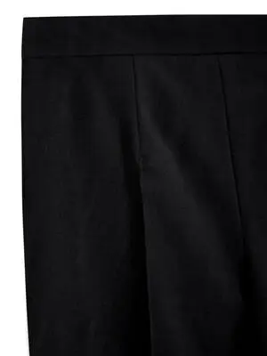 Max Mara Cotton-blend Trousers With Seam Detail